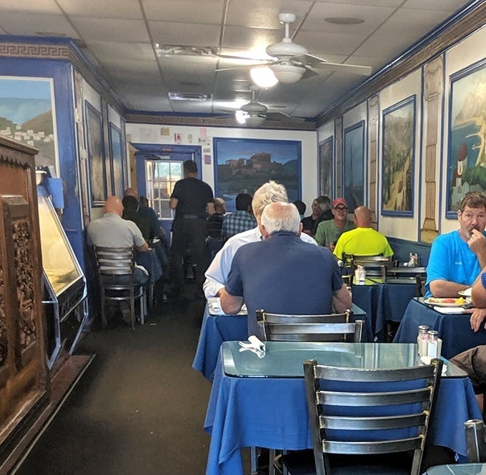 The dining room buzzes with the energy of satisfied customers who've discovered what might be Columbus's best-kept Mediterranean secret.