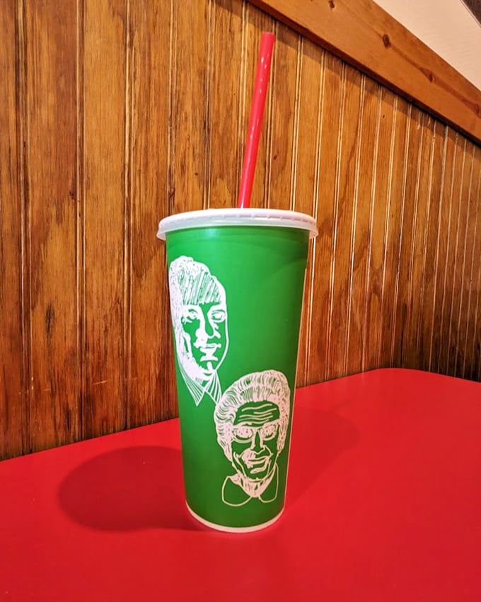 Cassano's iconic green cup – the perfect sidekick to your pizza adventure, featuring artwork that's been quenching Ohioan thirst for generations.