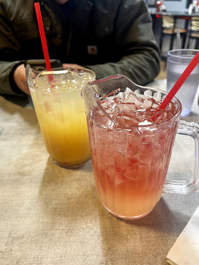 These technicolor drinks aren't just beverages—they're morning mood enhancers that make even Monday feel like the start of something wonderful.