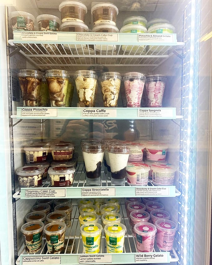 For those with a sweet tooth, the gelato case offers a taste of Italy after your sandwich journey—tiramisu cups calling your name.