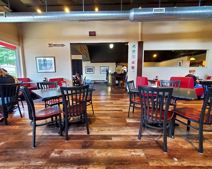 The dining room's unpretentious charm creates the perfect backdrop for serious eating—where the focus stays squarely on the food where it belongs.