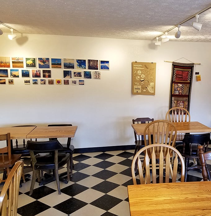 The dining area feels like your coolest friend's kitchen—unpretentious, welcoming, and somehow making everything taste just a little bit better.