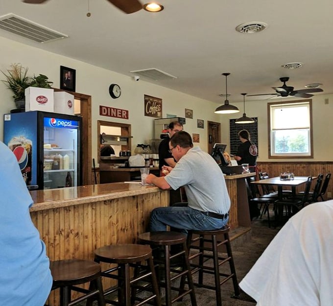 The counter seats – where solo diners become regulars, and regulars become part of the extended family that keeps diners like this thriving.