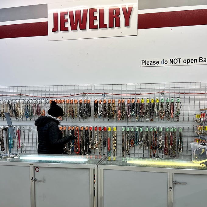 Jewelry hunters, prepare to strike gold—sometimes literally. That perfect statement piece is hiding somewhere in this glittering display.