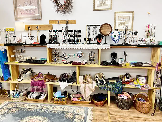 Accessories that tell stories – previous lives ready for new adventures. From statement necklaces to practical purses, these finishing touches await their next chapter.