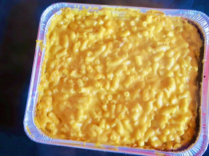 Mac and cheese that actually looks like real cheese was involved. This isn't that neon stuff—it's the real, creamy, soul-warming deal.