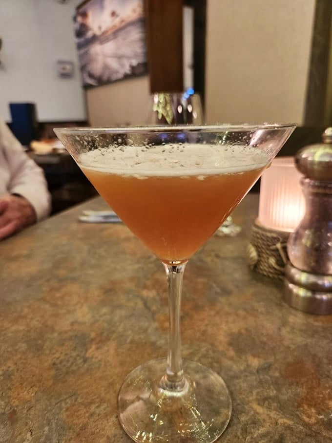 This isn't just a martini—it's liquid sophistication in a glass. The perfect companion for seafood indulgence or just pretending you're James Bond for an evening.