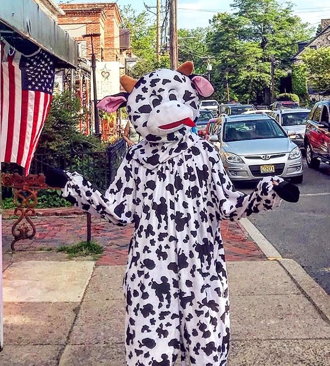 Not all heroes wear capes—some wear cow costumes and bring joy to the streets of New Hope one smile at a time.