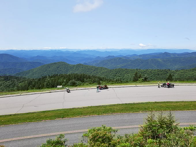 Motorcyclists know the secret—nothing beats the Blue Ridge Parkway for curves that thrill and views that calm the soul simultaneously.