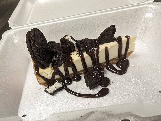 This Oreo cheesecake doesn't care about your diet plans. Rich, creamy, and unapologetically indulgent—it's the perfect finale to a barbecue symphony.