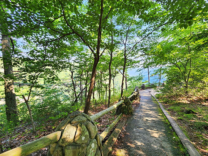 Stone pathways guide your journey through landscapes that make postcards look like amateur hour photography attempts.
