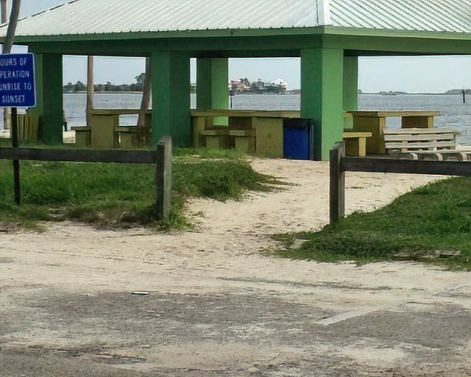 The community pavilion – where strangers become friends over fishing stories that grow slightly more impressive with each telling.