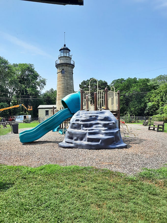 Family fun meets historical significance—where else can your kids burn energy while you soak up two centuries of maritime heritage?