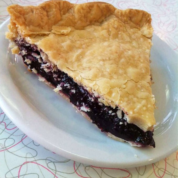 Berry pie that strikes that perfect sweet-tart balance, with a crust so flaky it should come with its own small snowstorm warning.