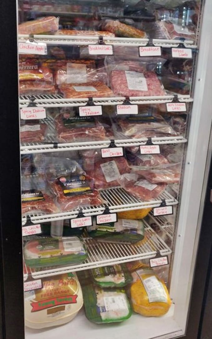 This meat case isn't just refrigerated storage—it's a protein library where sandwich scholars can study the foundations of their next masterpiece.