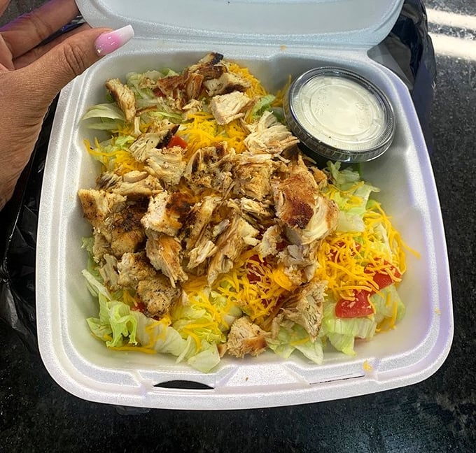A salad that doesn't apologize for being delicious. Proof that healthy-adjacent eating can still be a flavor party worth attending.