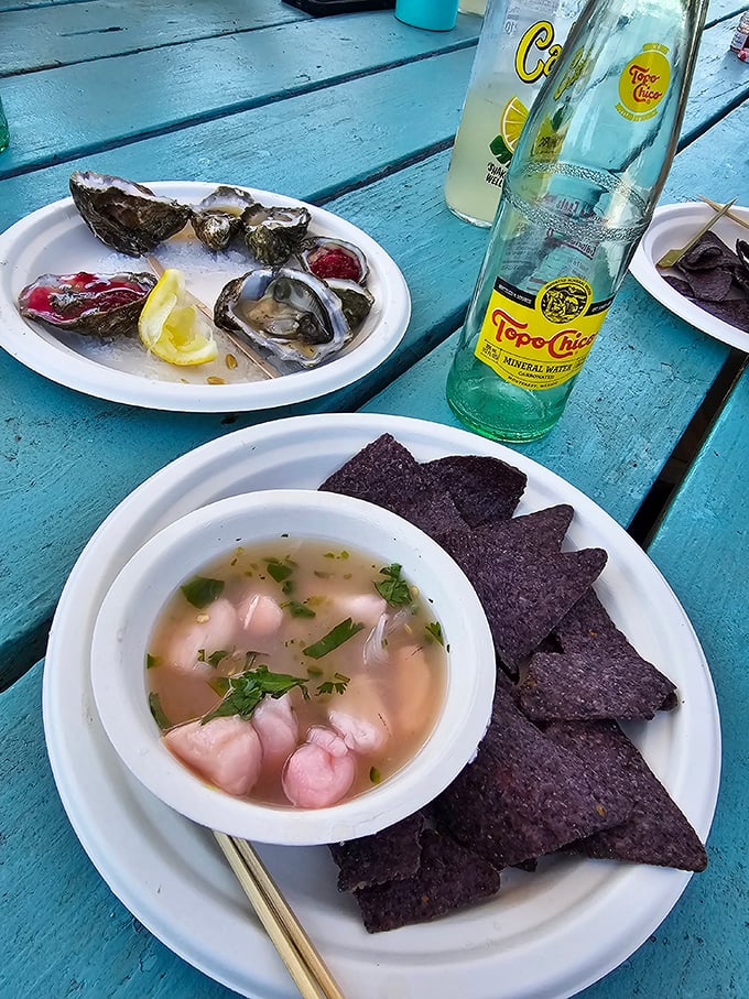 A broth so clear you could read your fortune in it. Delicate scallops and blue corn chips—California's answer to comfort food.