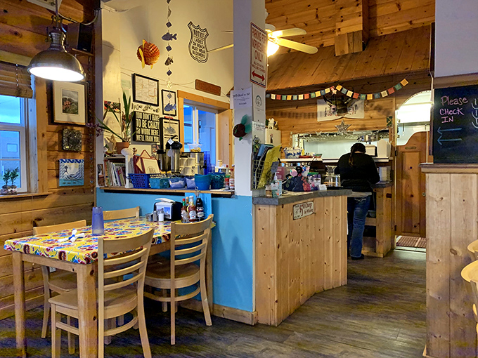 The heart of any great restaurant is its counter area, where staff orchestrate the seafood symphony that keeps customers coming back.