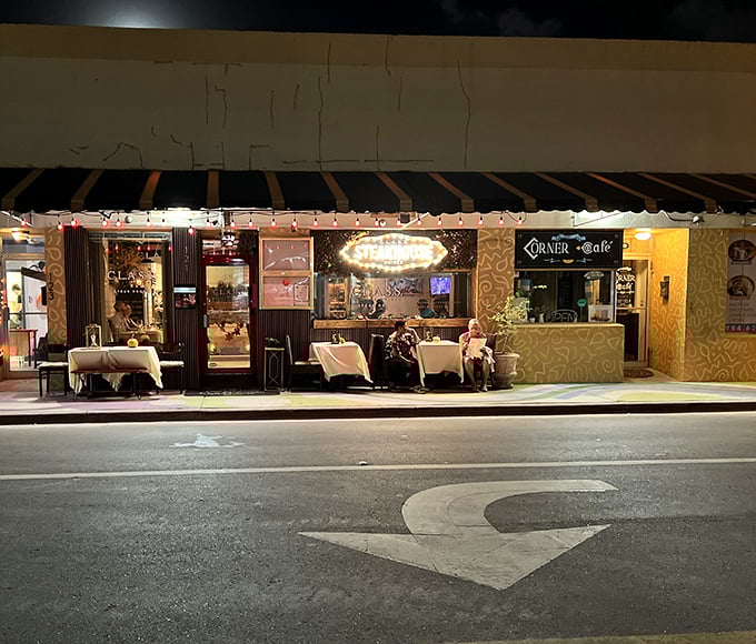 CLASS Soiree brings sidewalk dining elegance to Hollywood. Those white tablecloths aren't just for show—they're surrender flags for the flavor battle about to begin.