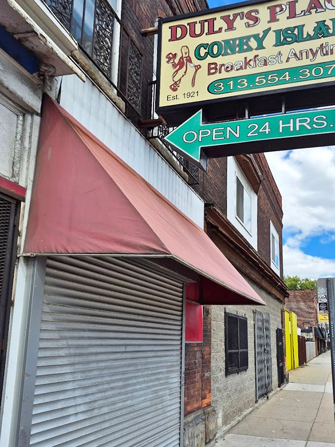 That weathered awning has sheltered more late-night food emergencies than a downtown emergency room.
