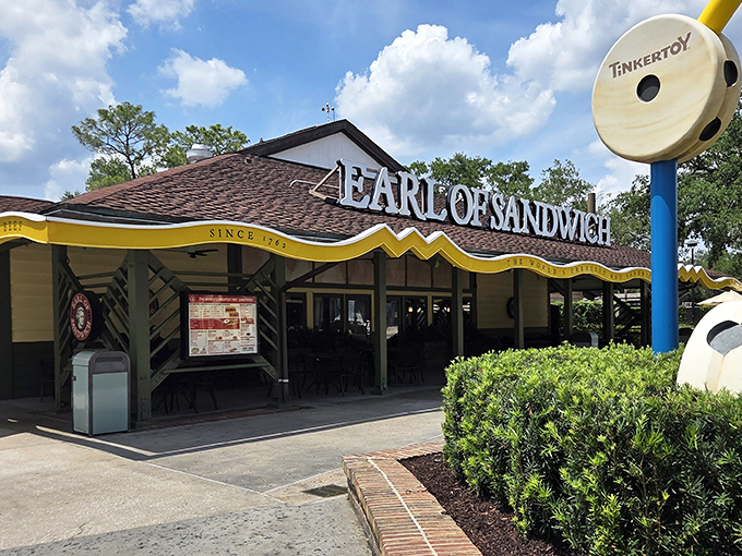 The Earl of Sandwich brings a touch of British nobility to Lake Buena Vista – minus the stuffy attitude.