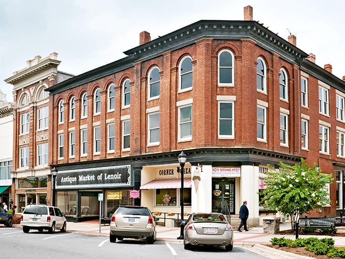 Lenoir's downtown streets wind through a community where mountain living meets sensible spending.