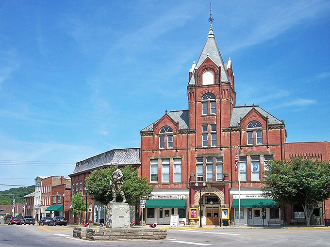 McConnelsville's historic courthouse stands tall, like the architectural equivalent of your grandpa's best stories—solid, dignified, and full of character.