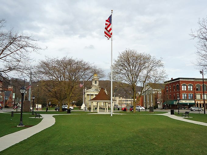 The charming main street of Norwich offers small-town living where your retirement budget won't be sentenced to hard time.