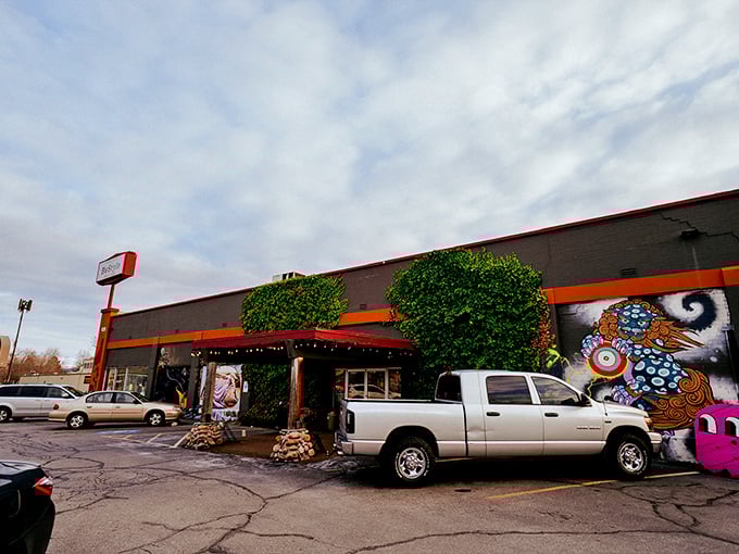 Restyle's artistic exterior hints at the creative spirit inside—where murals and merchandise merge into a unique shopping adventure.