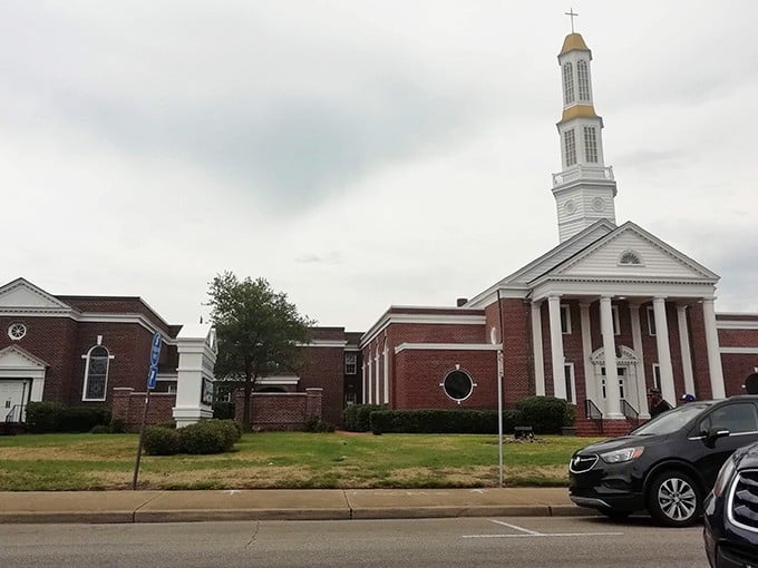 Union's stately church architecture reflects a community built on solid values and sensible spending habits.