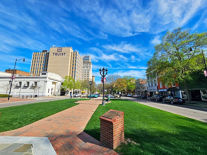 Tree-canopied streets provide natural air conditioning that no modern system can match.