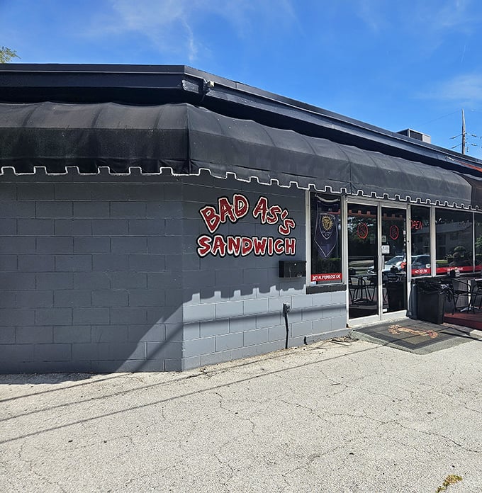 The stark exterior hides sandwich innovations that would make conventional delis blush with inadequacy.