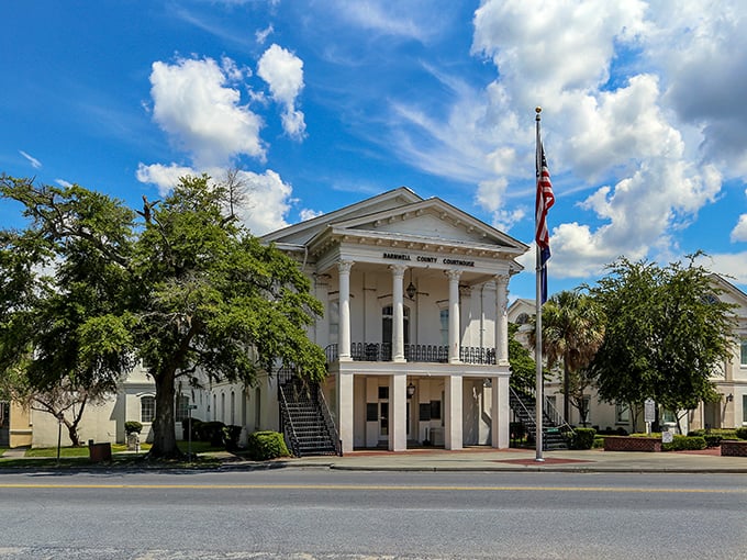 Classic courthouse architecture anchors a community where justice, friendship, and good living still matter most.
