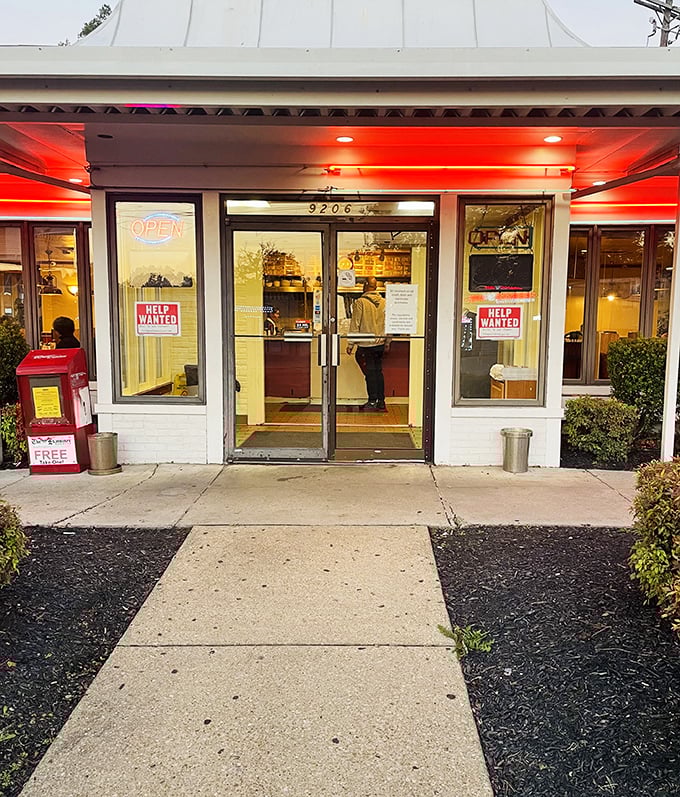 The classic diner silhouette promises timeless breakfast comfort that never goes out of style here.