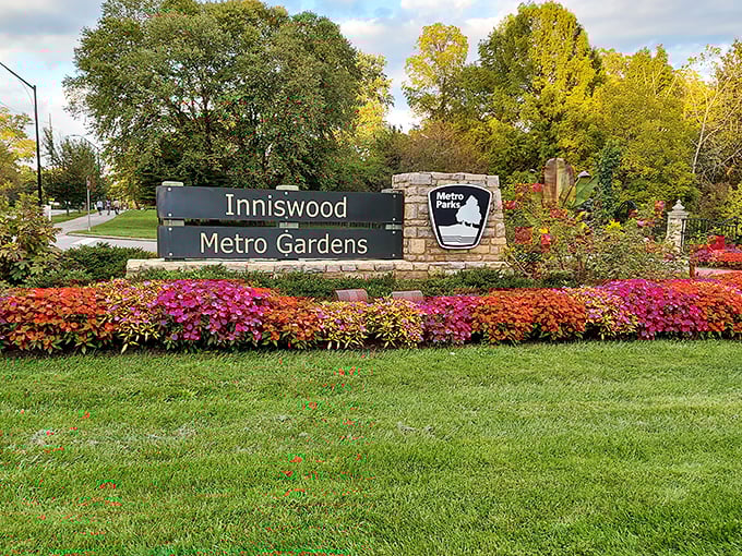 Inniswood Gardens: Where flowers paint the landscape in vibrant hues. This Westerville oasis welcomes visitors to a botanical wonderland.