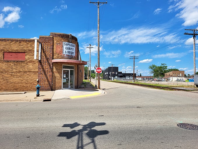 The old Negaunee National Bank building stands like a monument to when banking meant knowing your customers' names.