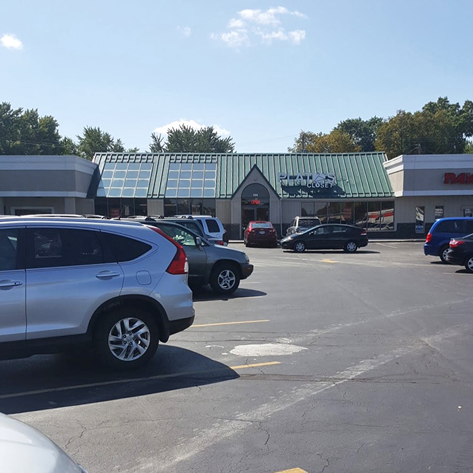 This unassuming strip mall hides Perrysburg's fashion secret – where brand names and budget prices live happily ever after.