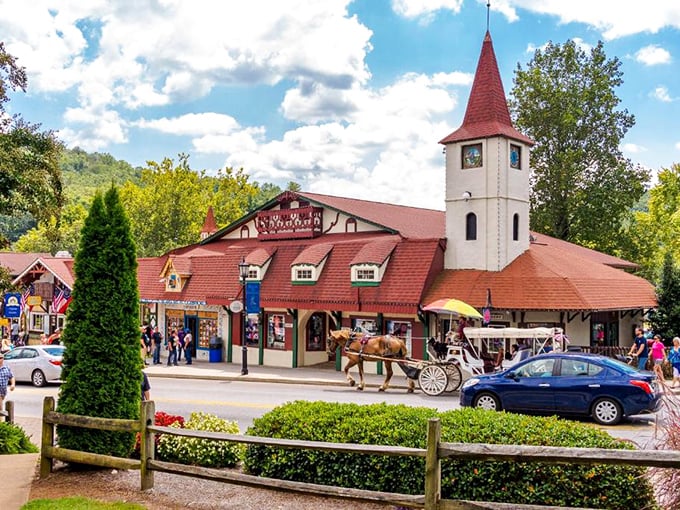 Alpine-inspired architecture brings Bavarian charm to Helen – no passport required for this European getaway in Georgia's mountains.