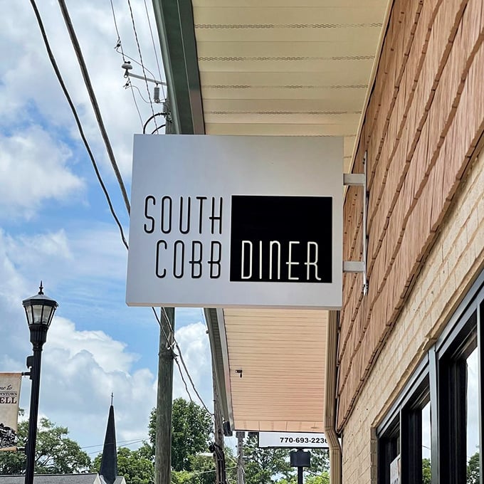 That crisp signage tells you everything - this place keeps it simple and does it absolutely perfectly.