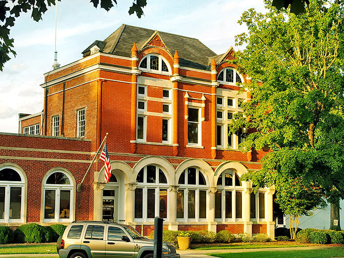 Historic brick courthouse standing proud as the centerpiece of this affordable Tennessee treasure.