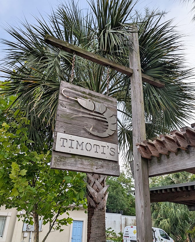 That weathered shrimp sign has pointed the way to seafood happiness for years. Some landmarks are more delicious than others.