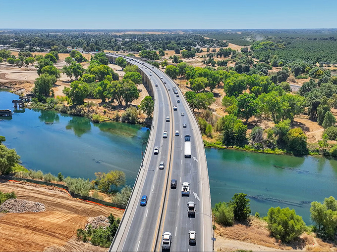 The bridge over Feather River isn't just infrastructure—it's a lifeline connecting Marysville to the wider world beyond its historic streets.