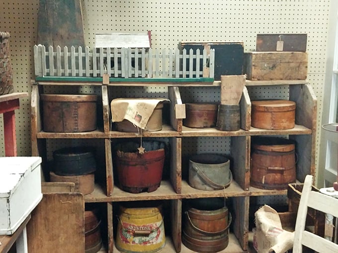 These aren't just old buckets—they're time capsules from when "storage solution" meant something handcrafted to last generations.