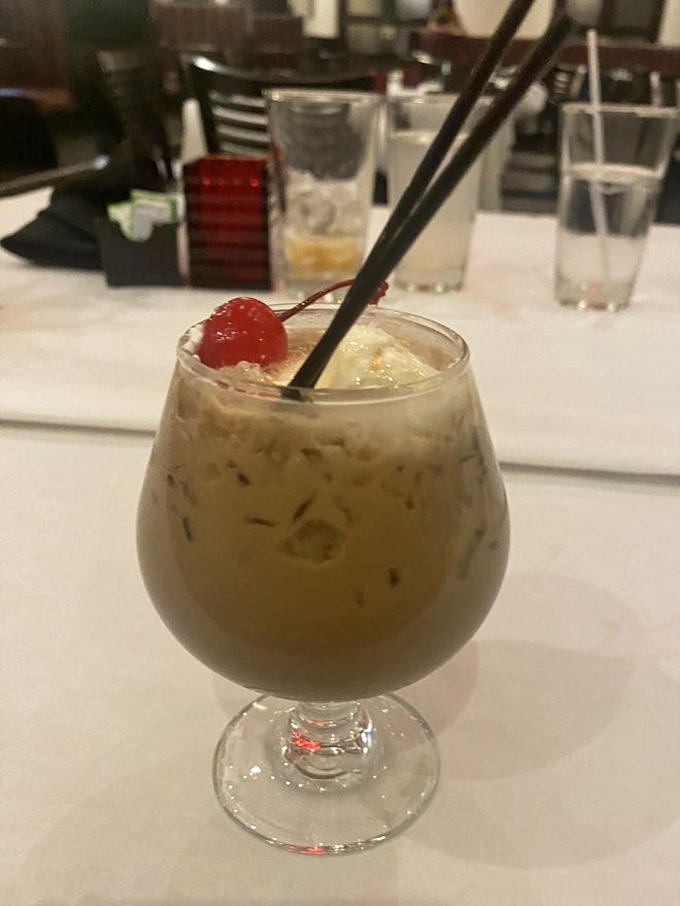 A cocktail that looks like it's wearing its vacation clothes – tropical, relaxed, and ready to make your evening more interesting.