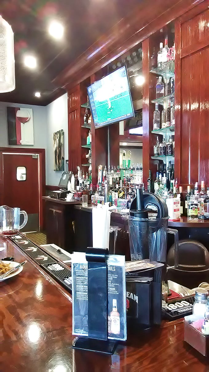 A bar that understands its purpose—to provide liquid courage for the meat odyssey you're about to embark upon.