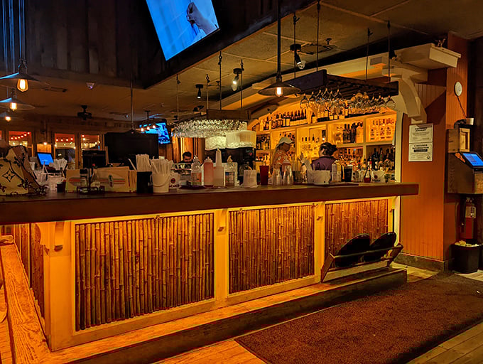 The bamboo-fronted bar where vacation dreams come true, one perfectly mixed cocktail at a time. Liquid sunshine served here.