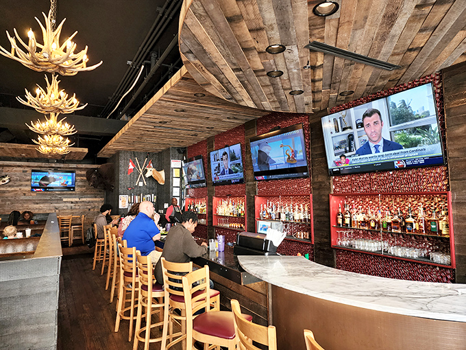 A bar that says "yes, we take our drinks seriously, but not ourselves" – the perfect backdrop for stories that improve with each round.