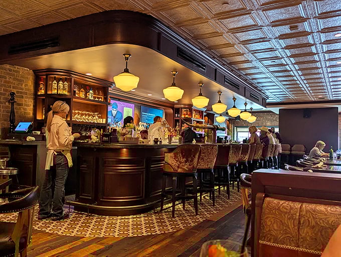 A bar that strikes the perfect balance between "Texas saloon" and "sophisticated steakhouse"—where bourbon meets refinement.