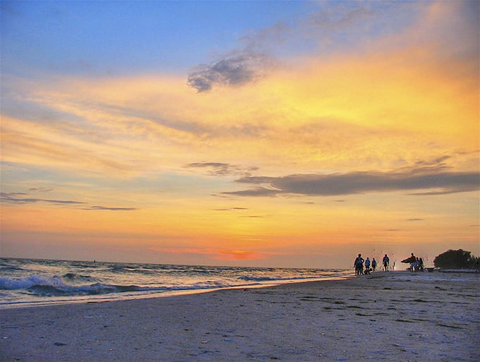 Anna Maria sunsets don't just end the day – they celebrate it with a color palette that makes professional photographers question their filter choices.