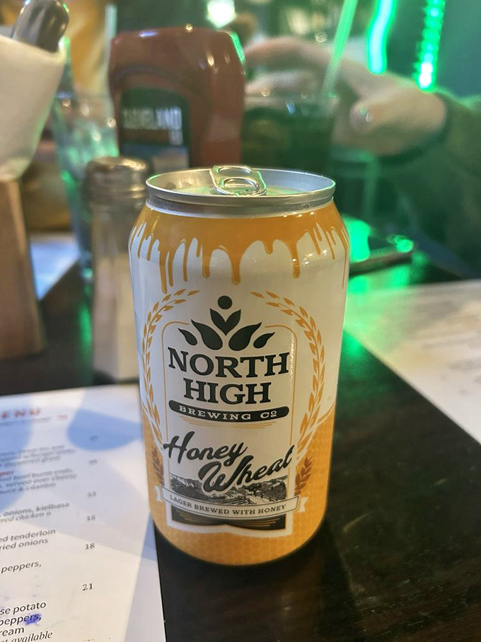 Local craft beer from North High Brewing—because sometimes the perfect pairing for great food is a honey wheat brew from just down the road.